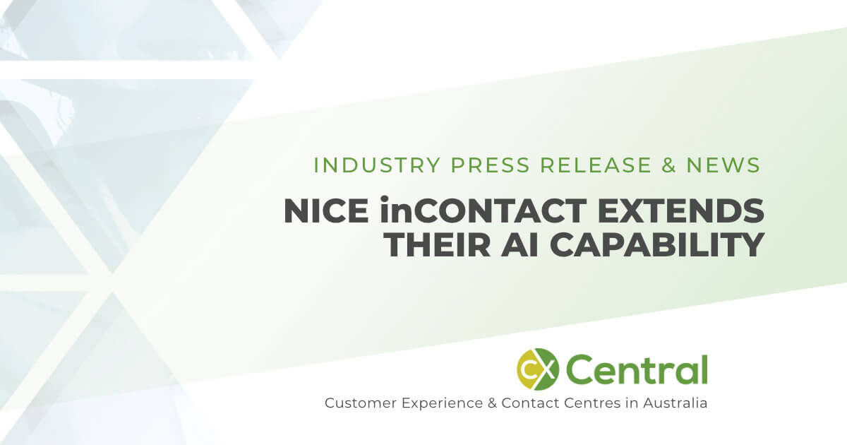 Nice inContact extends AI capability on CXone Platform