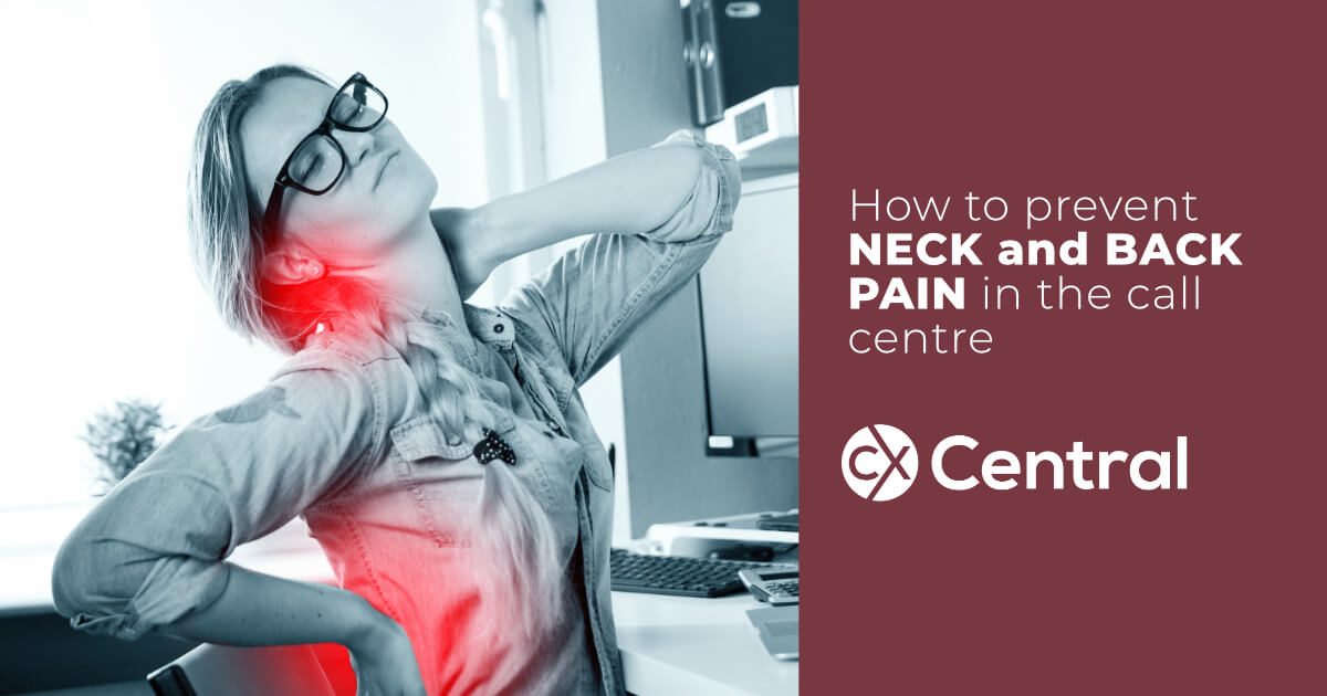 How to prevent neck at back pain in the call centre | Simple desk exercises